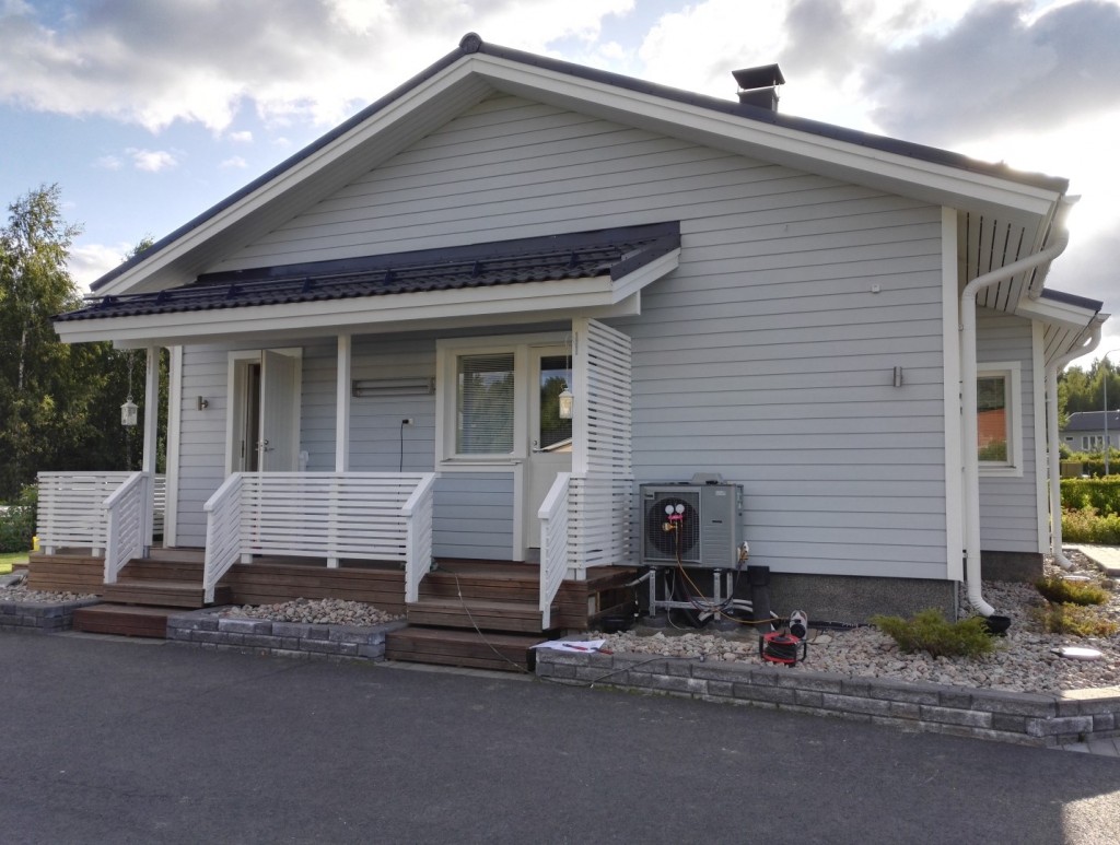 Jäspi Basic Split ilma-vesilämpöpumpun asennus, Jyväskylä / Keski-Suomi - LVI-Nero Oy